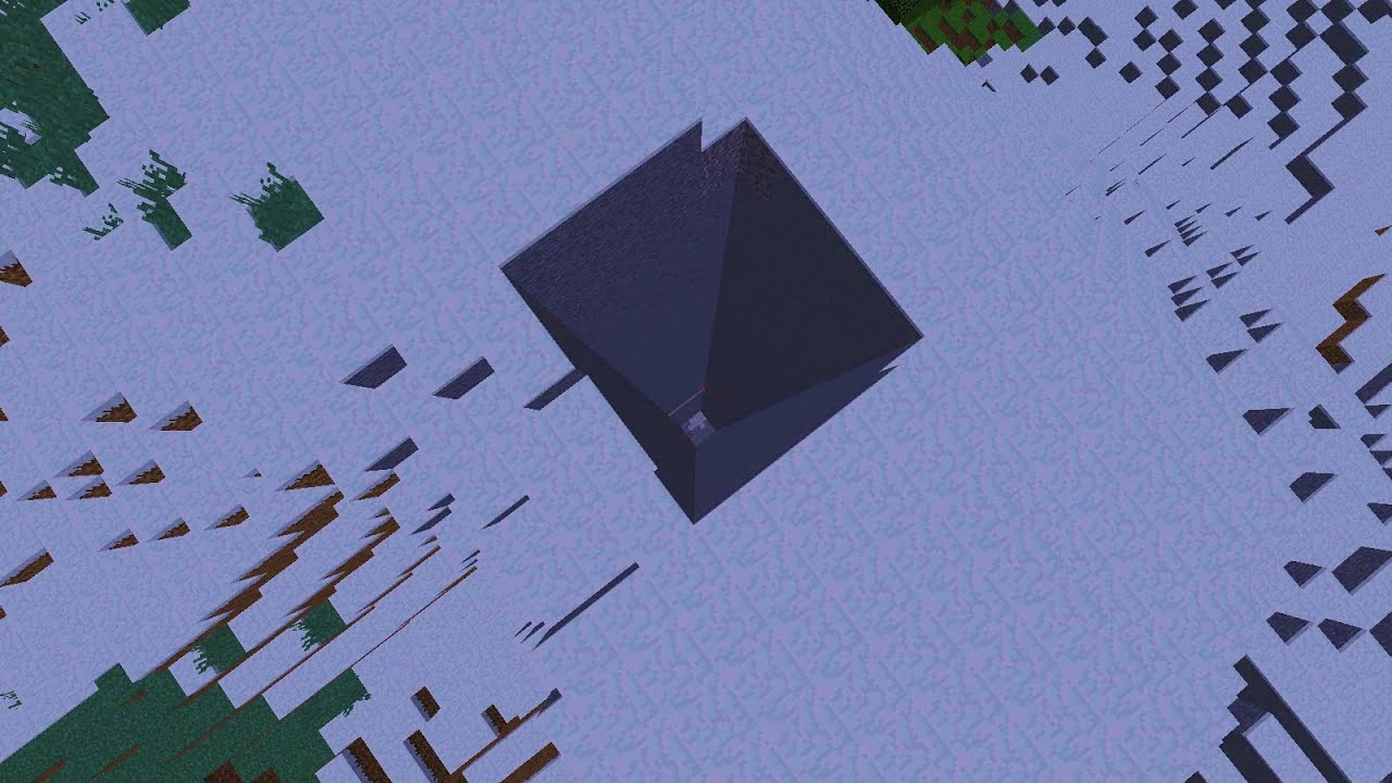 How to quickly dig a hole in minecraft - YouTube