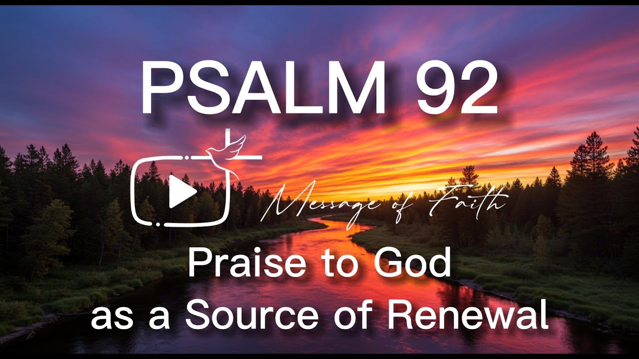 PSALM 92: A Powerful Prayer for Renewal - YouTube