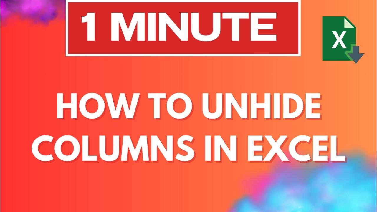 How To Unhide Columns In Excel YouTube how-to-unhide-columns-in-excel-youtube
