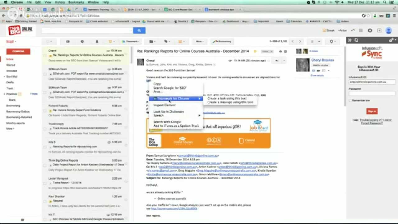 Teamwork | How to use the Google Chrom extension for Teamwork - YouTube