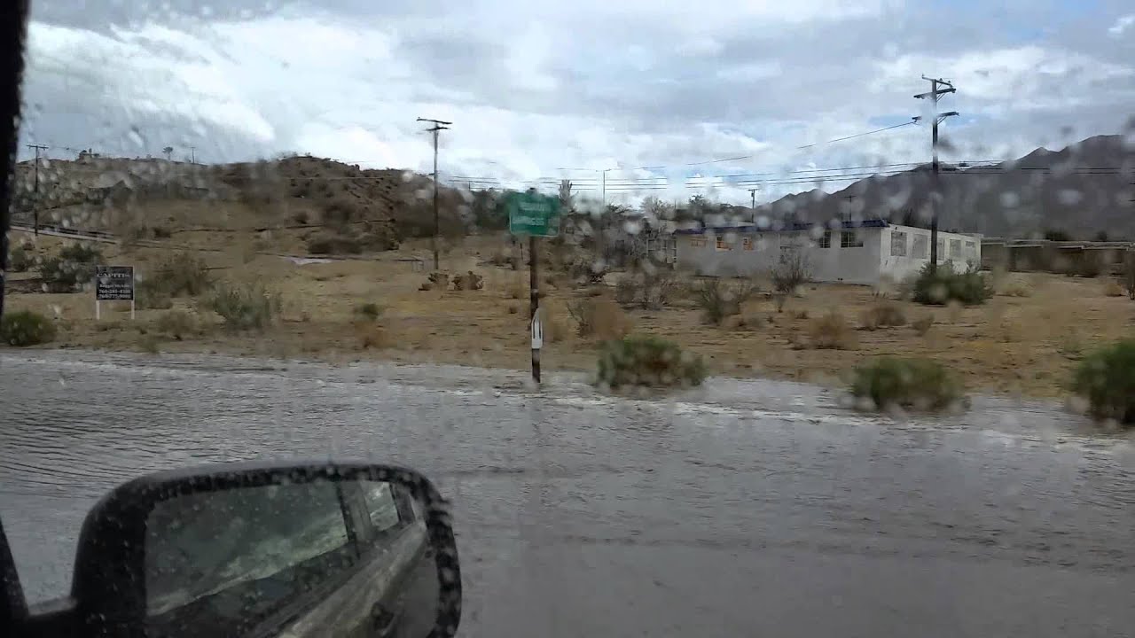 Flash flood 29 Palms, CA - YouTube