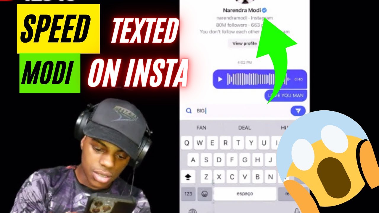 @IShowSpeed Speed texted modi and aplozise it later 😆 - YouTube