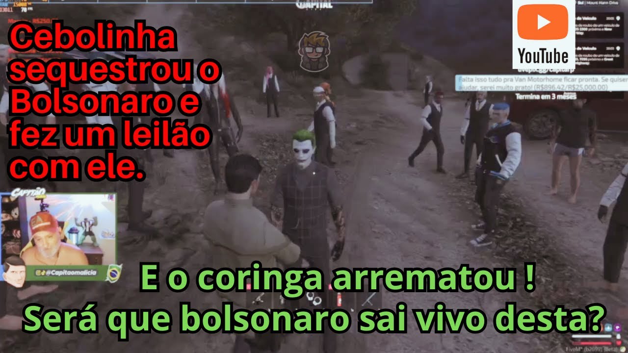 Cebola sequestra Bolsonaro e faz um leilão com ele. O coringa deu o ...