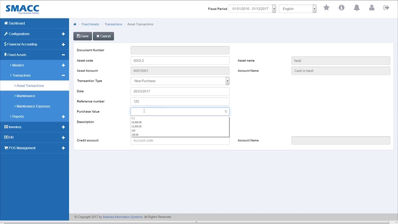Fixed Assets Transactions Asset Transactions - YouTube