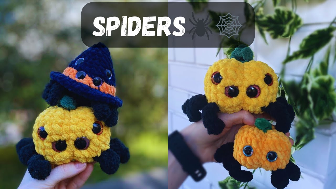 How to crochet spider legs🕷🎃Free spiders crochet pattern |Amigurumi |Crochet tutorial |HALLOWEEN ...