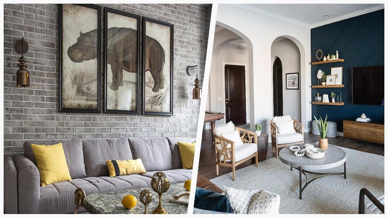 75 Eclectic Gray Living Room Design Ideas You'll Love 🌈 - YouTube