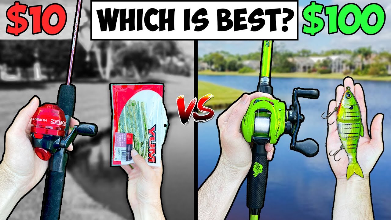 $10 vs $100 Budget Fishing Challenge - YouTube