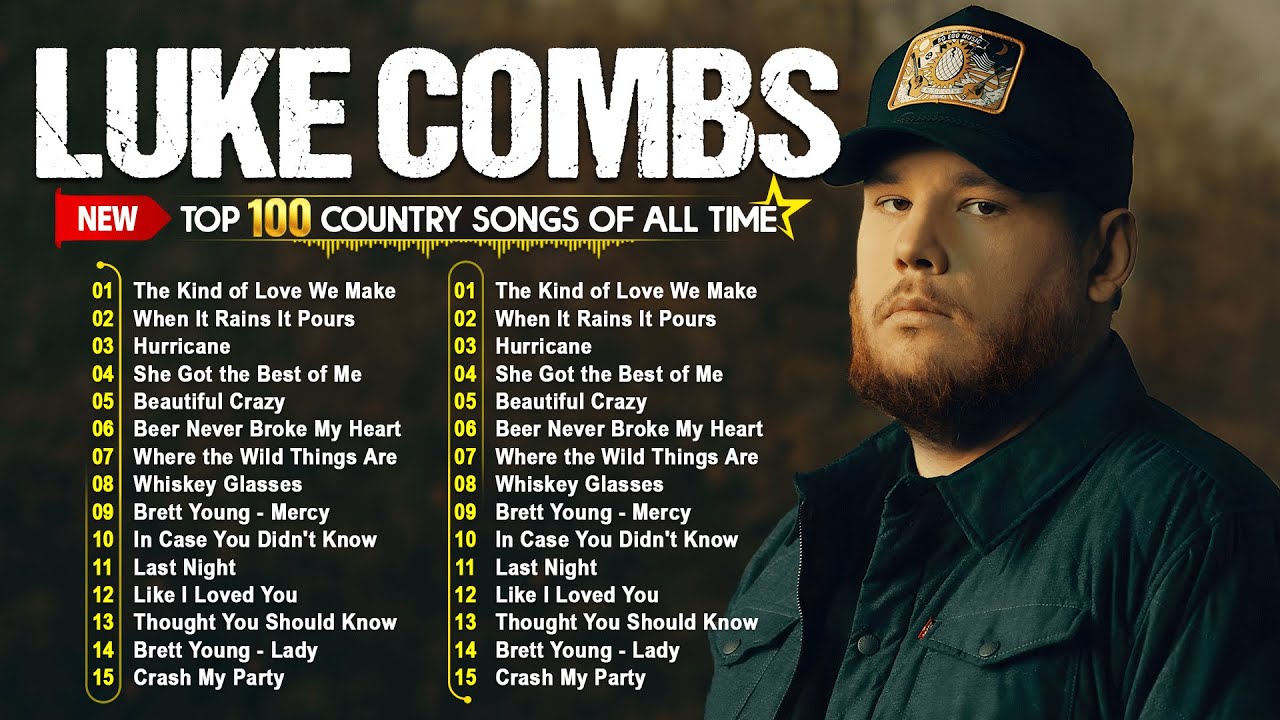 Top 100 Country Music - L.u.k.e C.o.m.b.s, Greatest Hits Full Album ...