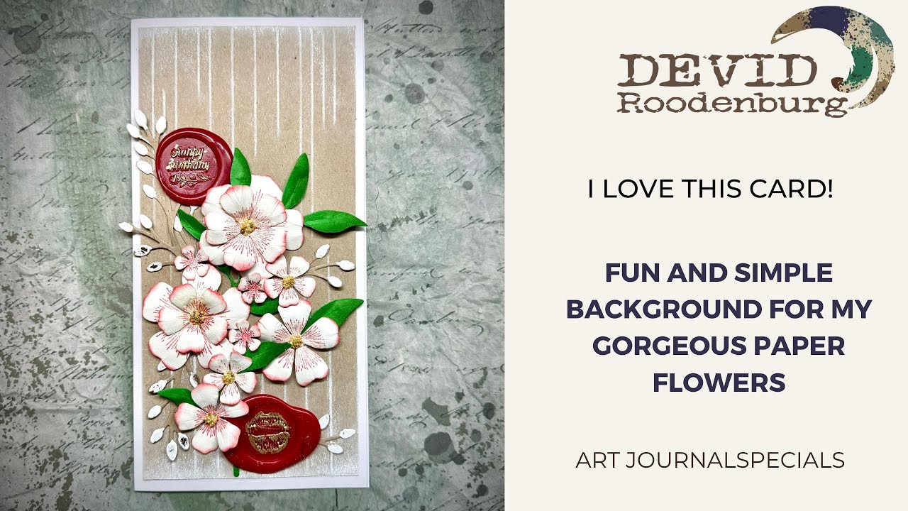 fun background with gorgeous paper flowers - YouTube