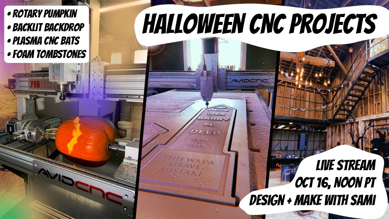 4 Thrilling Halloween CNC Projects - YouTube