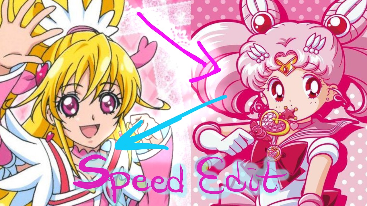 [SpeedEdit] Cure Heart💗 into Sailor Chibi Moon🌙💗 - YouTube
