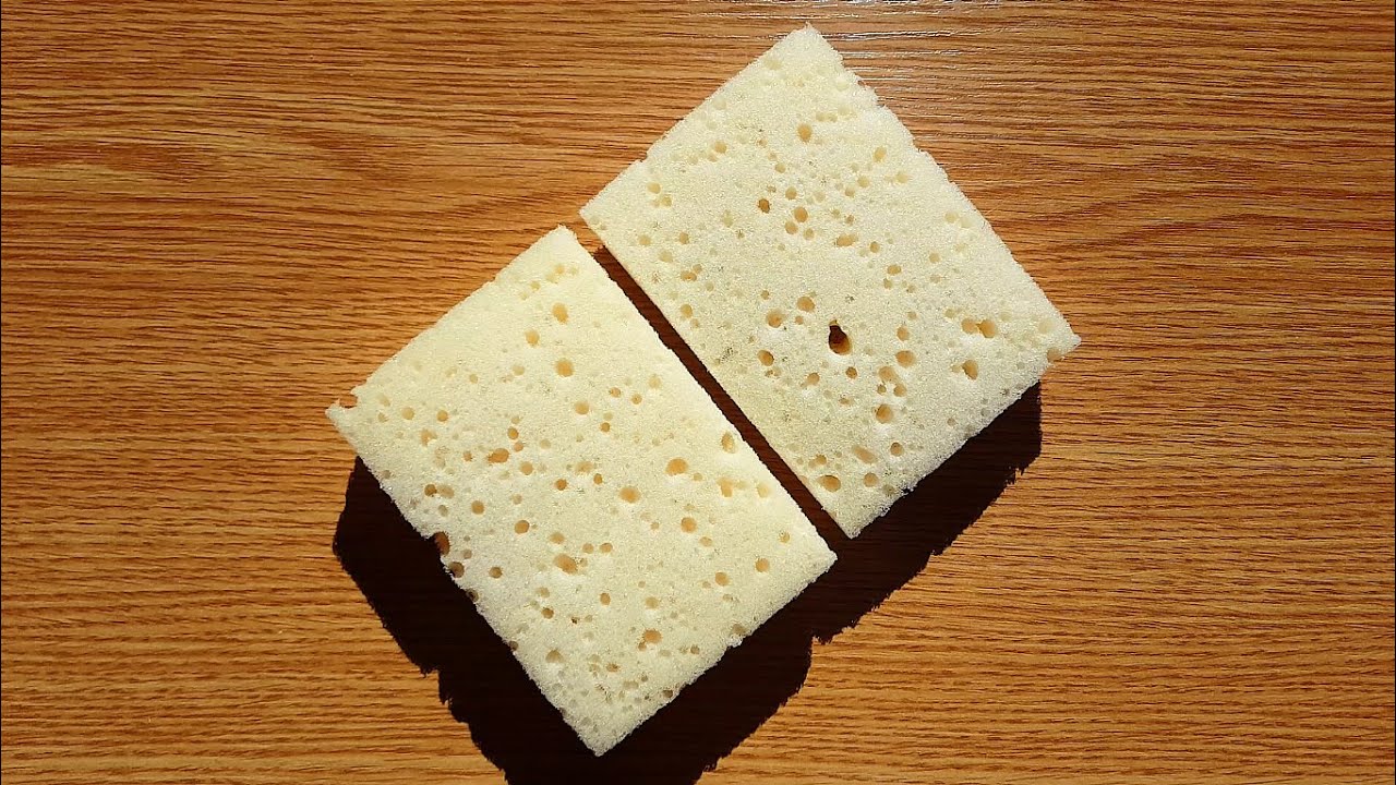 Frozen eco sponges tapping, squeezing & ripping |WATCH IN HD| ig @asmr ...