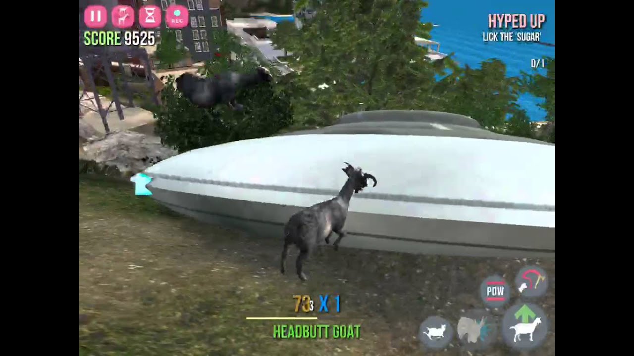 [Goat Simulator] Unidentified crash-landed object & Aliens - YouTube