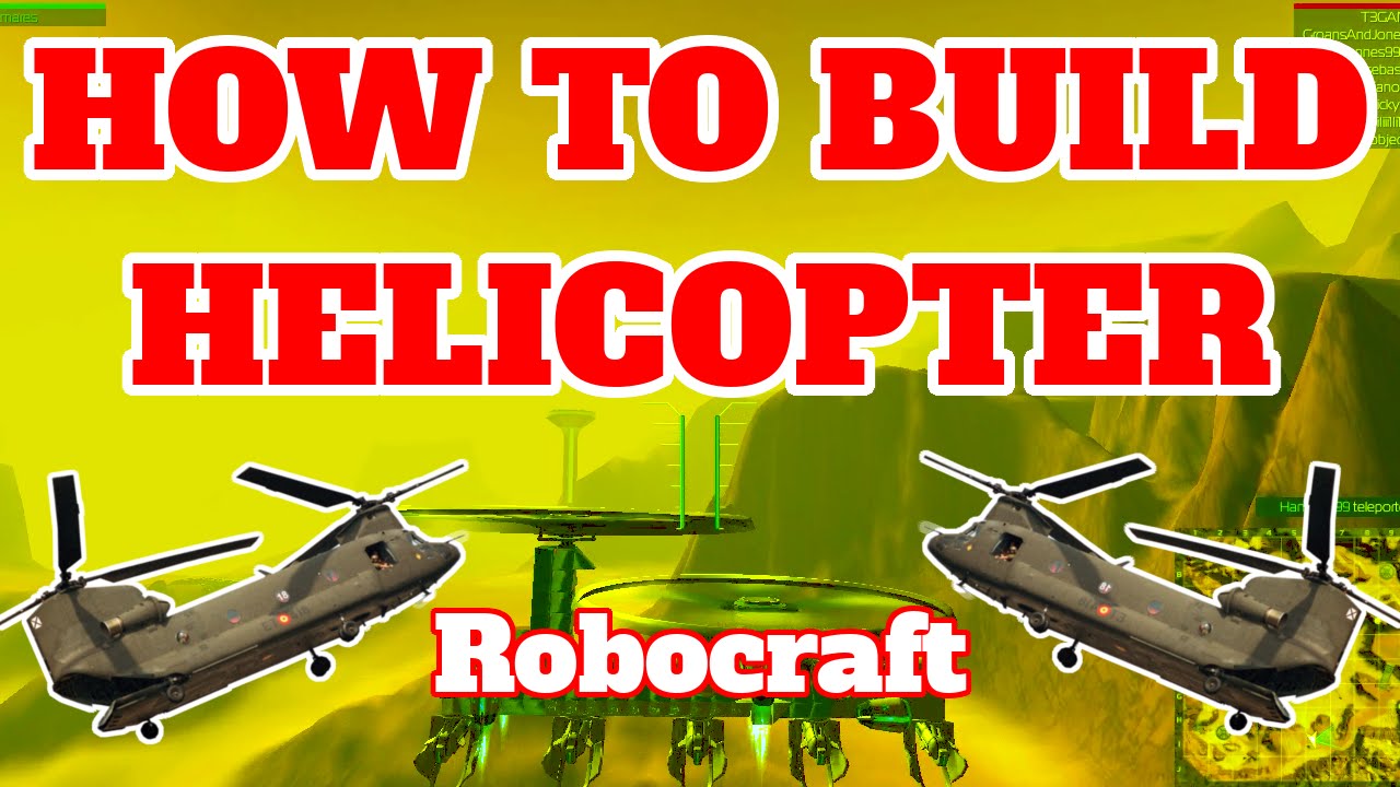 Robocraft After Megabots Update - Helicopter Build Tandem Rotors Video ...