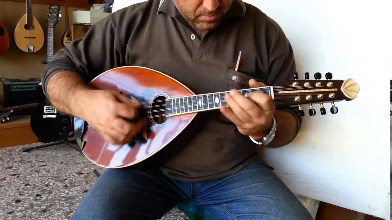 Δοκιμή Μαντολίνου (mandolin) - Οργανοποιείο Φραγκιαδάκης Γεώργιος - YouTube