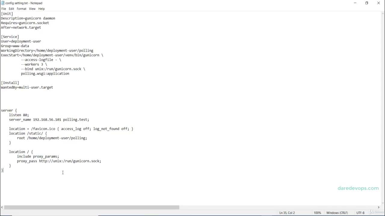 Devops Project 2022 Deploying To Aws Ec2 Instance 11 Ec2 Configure Nginx To Proxy Pass To