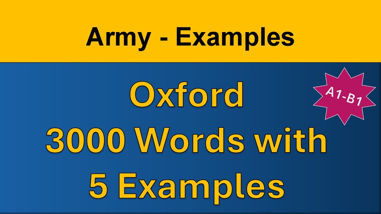 Army - Examples - YouTube