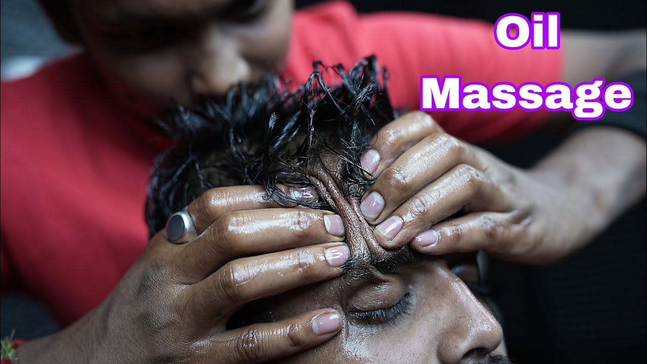 Best Satisfying Head Scratching Heavy Oil ASMR Head Massage For Deep ...