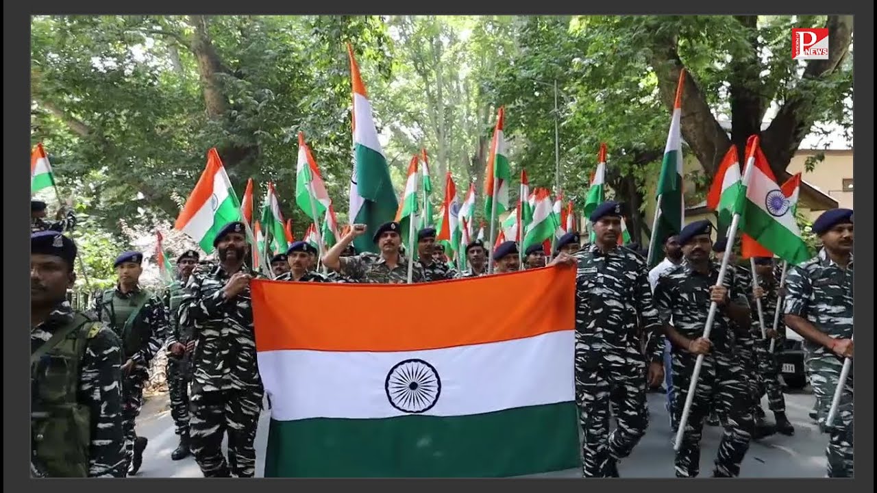 Live Tiranga rally Sonwar towards Tourist reception centre srinagar ...