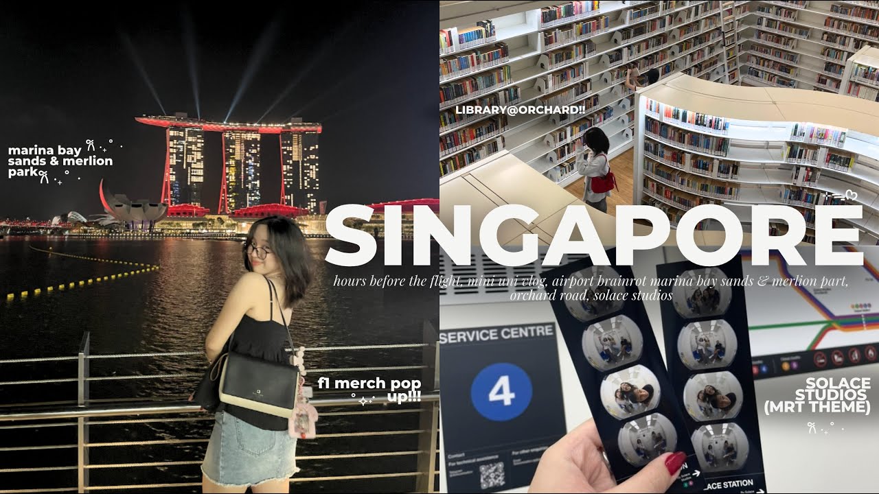 [240919] SINGAPORE VLOG: F1 pop up, haji lane, mini uni vlog, orchard road, solace studios - YouTube