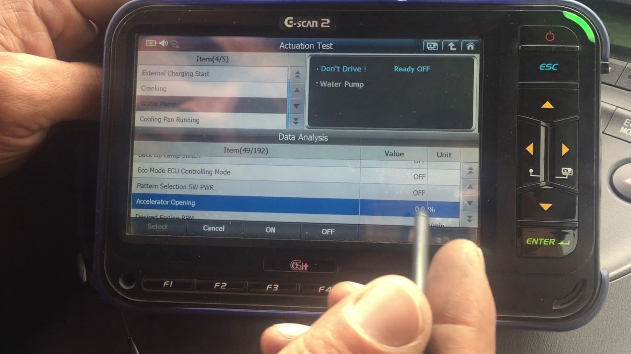 prius computer test - YouTube