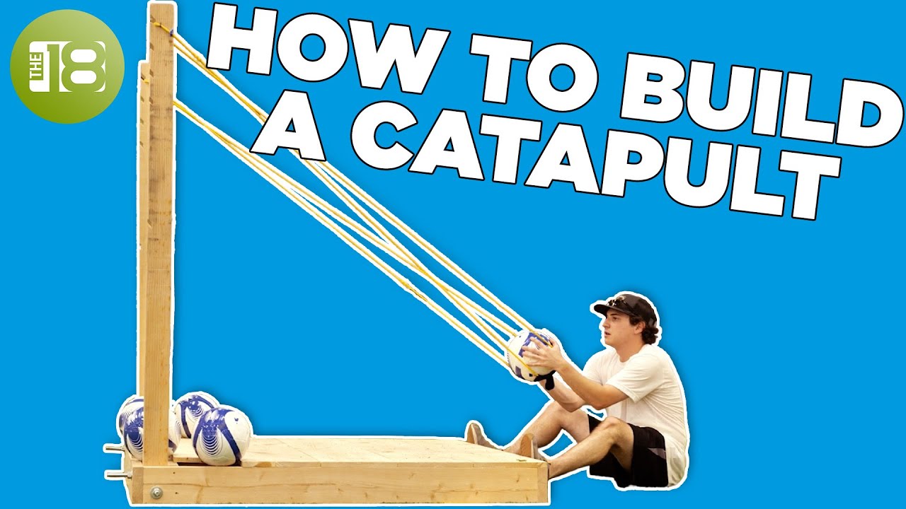 How To Build A Giant Soccer Catapult | DIY SOCCER SLINGSHOT - YouTube