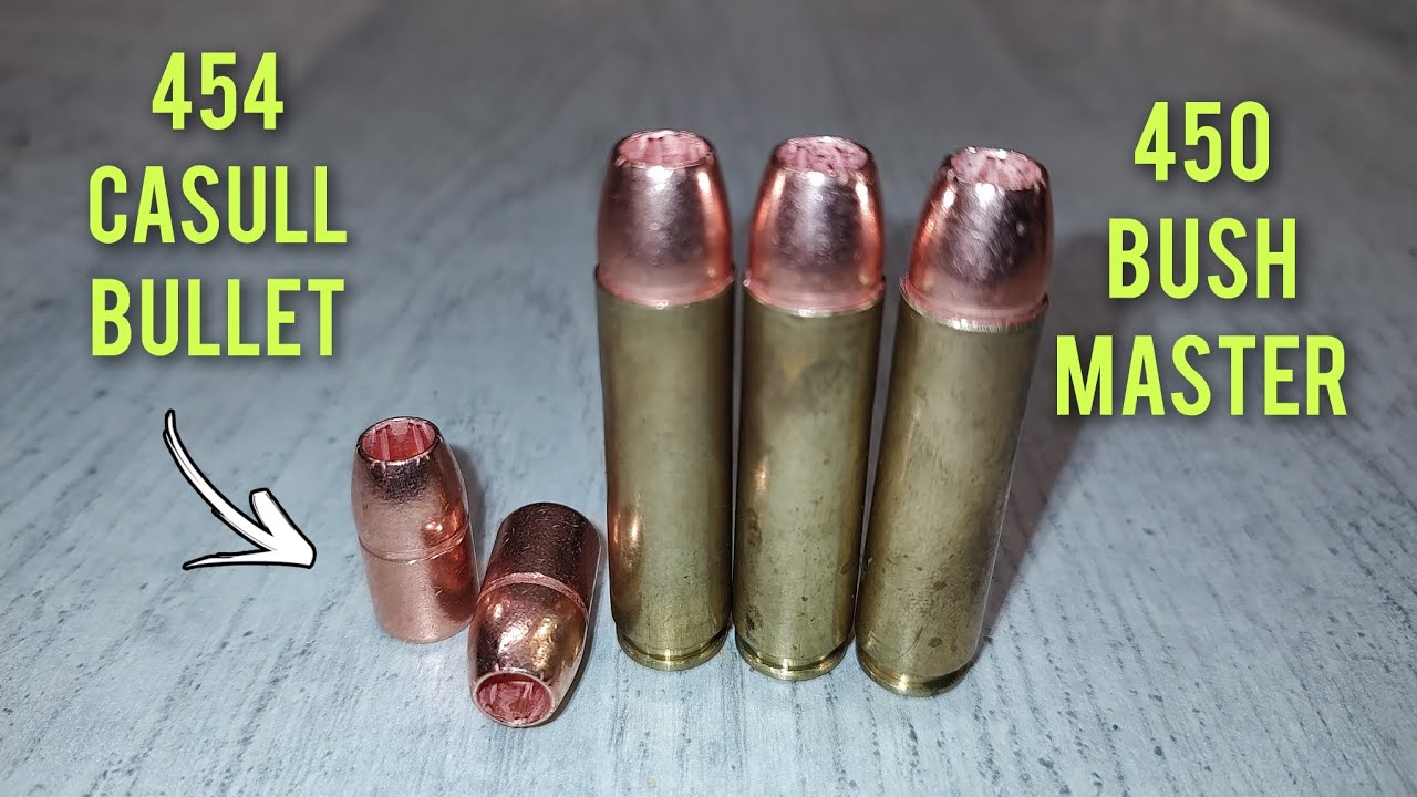 450 BM Loaded With Handgun Bullets Subsonic Expansion Test. - YouTube