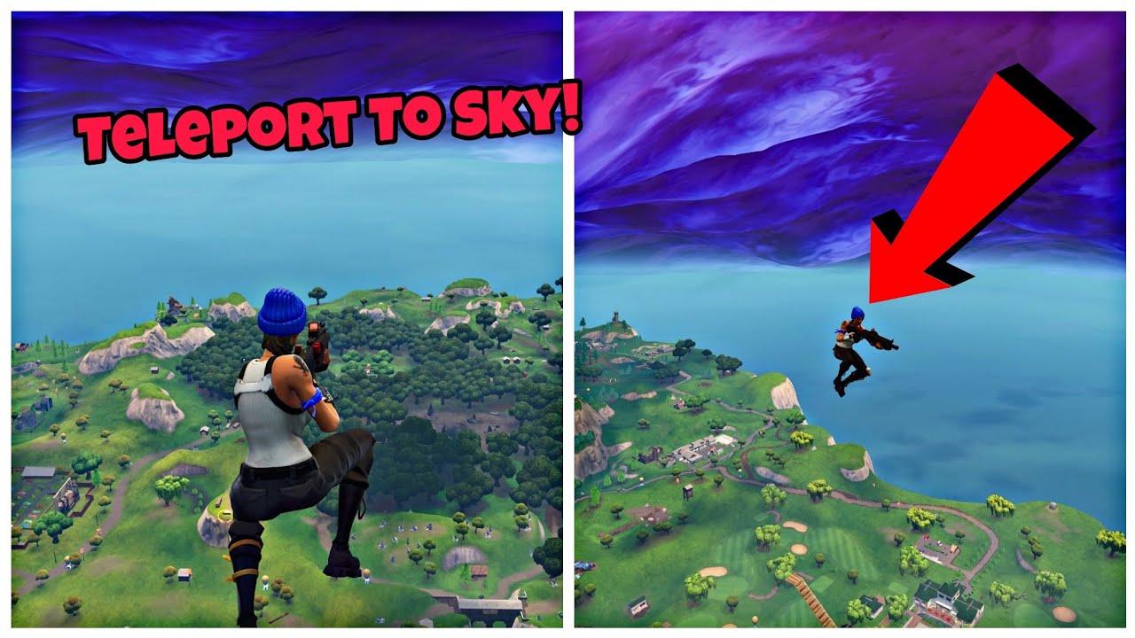 How To Teleport To The Sky In Fortnite (New) Fortnite Glitches Season 6 ...