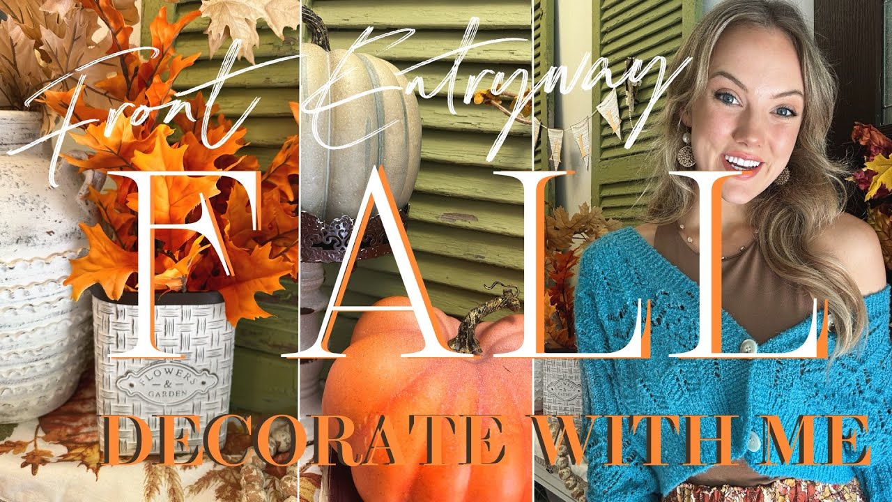 2023 FALL DECORATE WITH ME | Cozy Fall Entryway Decor Ideas🎃🍁🍂 Cottage ...