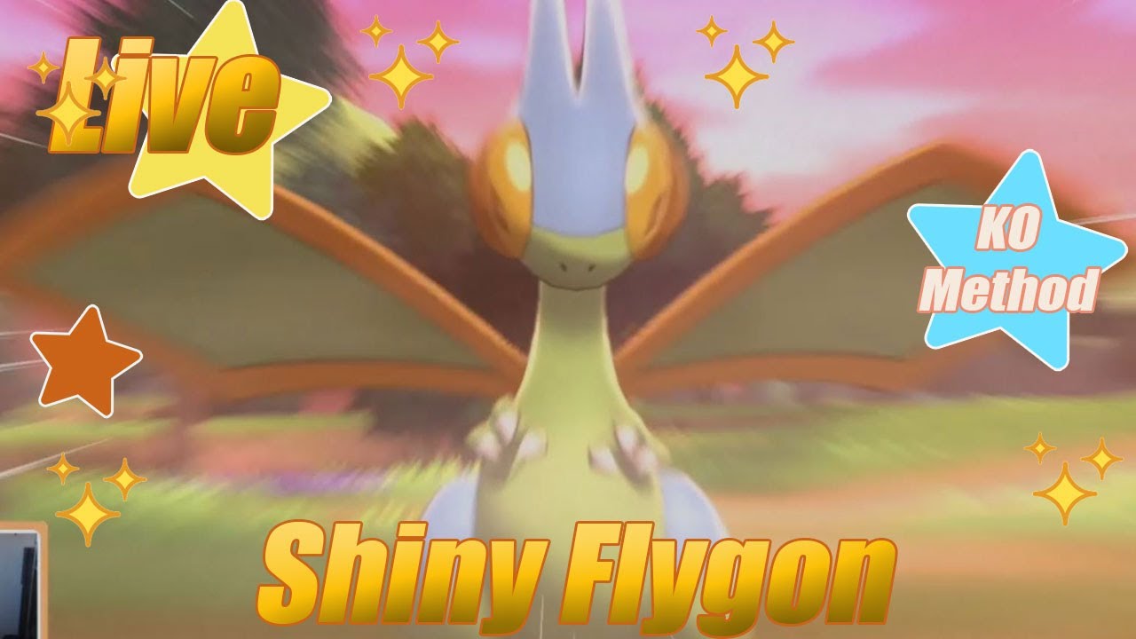 Live Shiny Flygon - Knockout Method - Pokemon Shield - YouTube