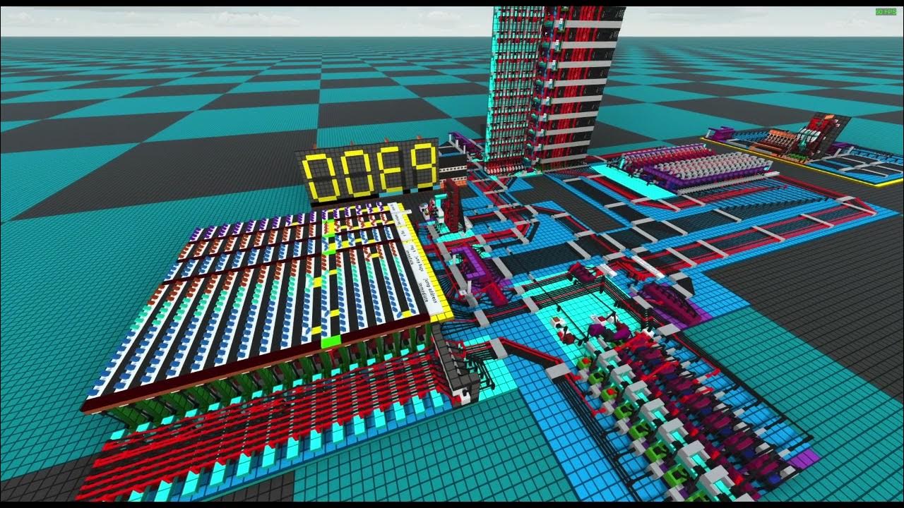 Logic World 16 bit CPU running Fibonacci - YouTube
