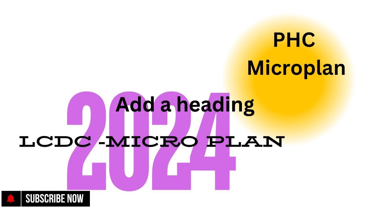 PHC -LCDC microplan -2024 - YouTube