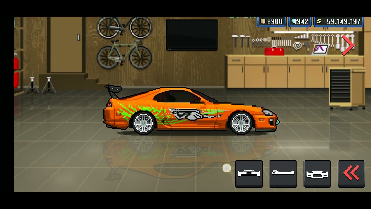supra mk4 in pixel car race?? - YouTube