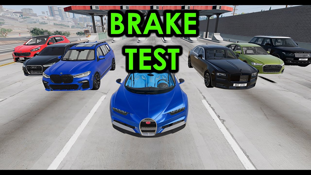 Brake Test in BeamNG Drive #2 - YouTube