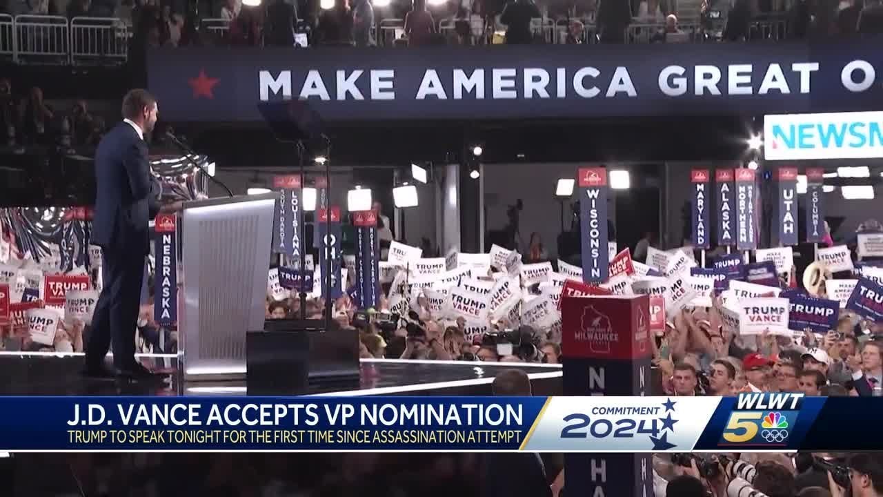 J.D. Vance accepts VP nomination at Republican National Convention ...