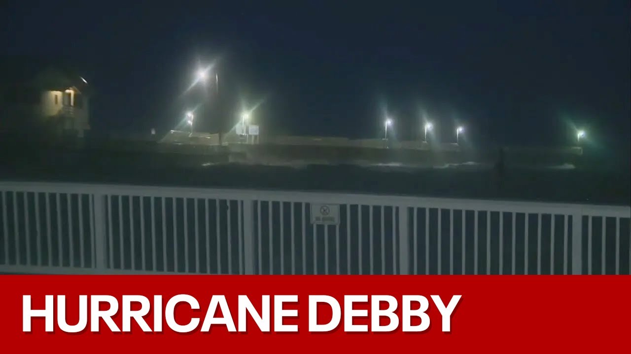 Hurricane Debby makes landfall as Cat. 1 storm - YouTube