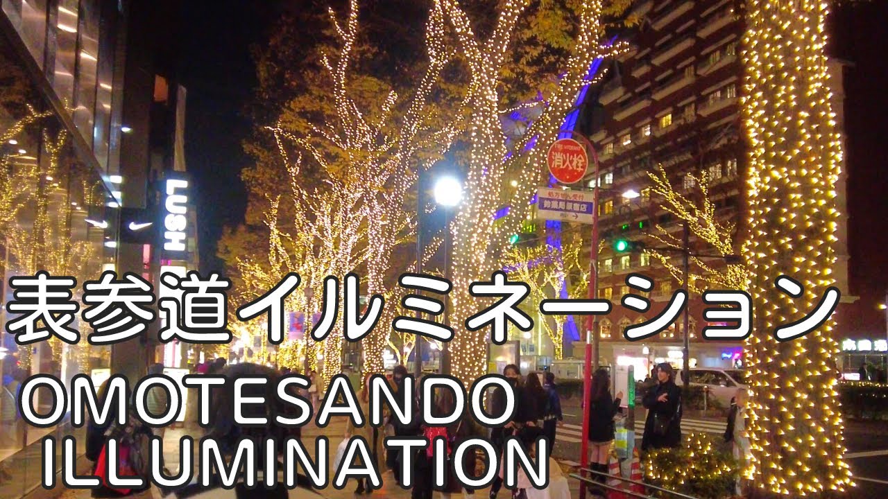 Omotesando illumination walk 表参道 イルミネーション散歩 [4K] Tokyo, Japan December ...