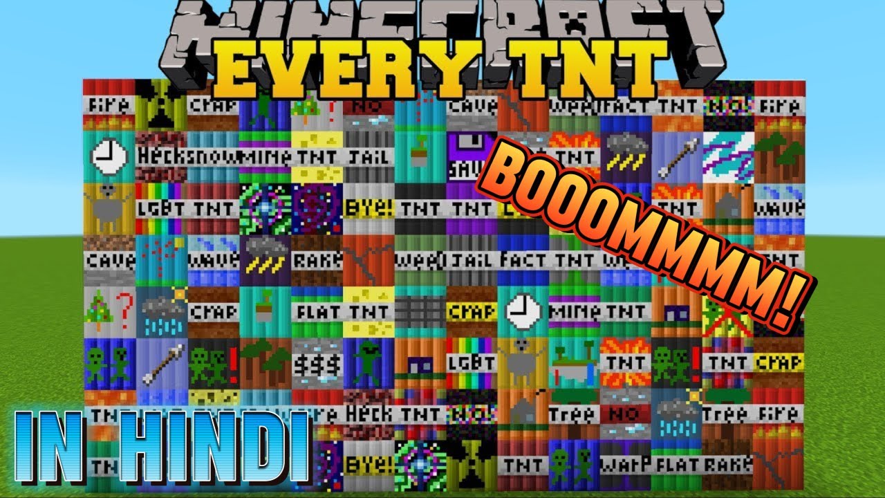 Exploding Types Of TNT ! #minecraft #tnt - YouTube