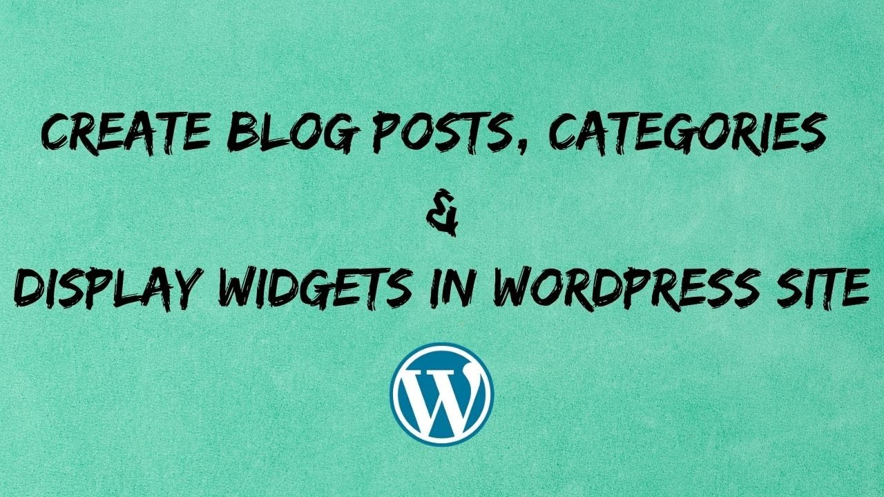 Website Vs Blog | How to Create Blog Posts, Categories | Display ...