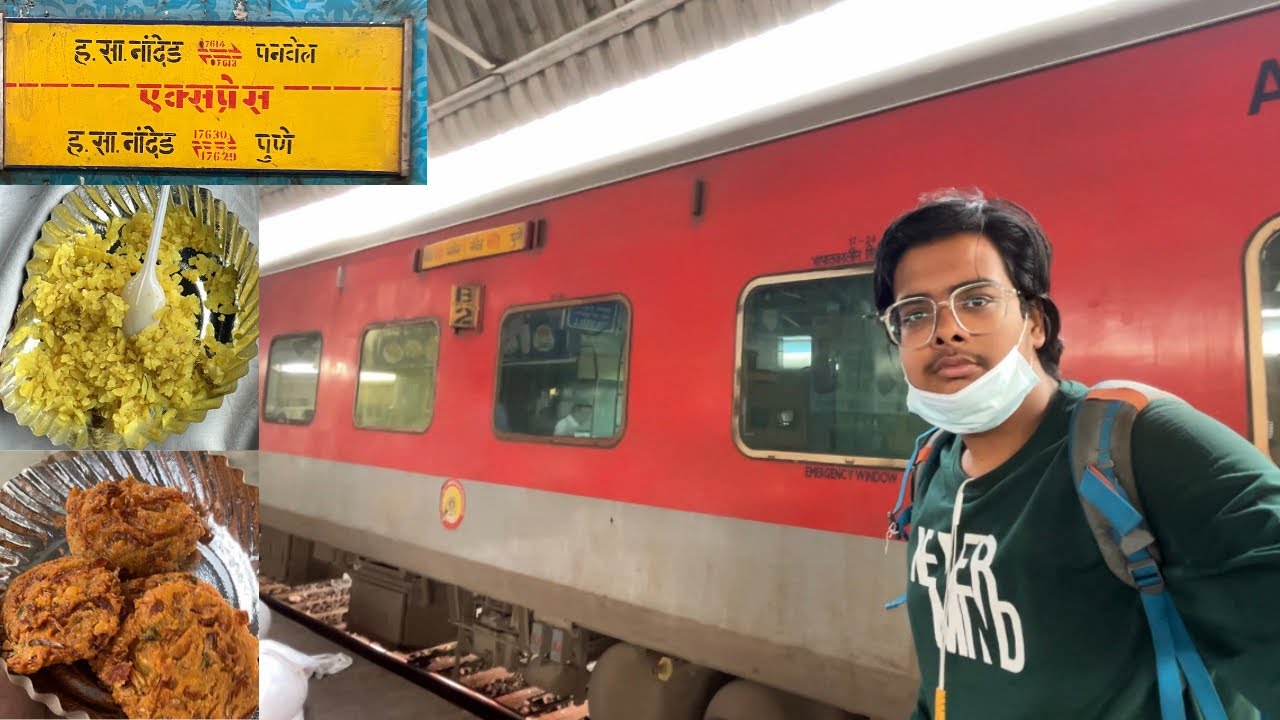 Journey In PUNE NANDED Express *Marathvada ke special pohe aur samose😋 ...