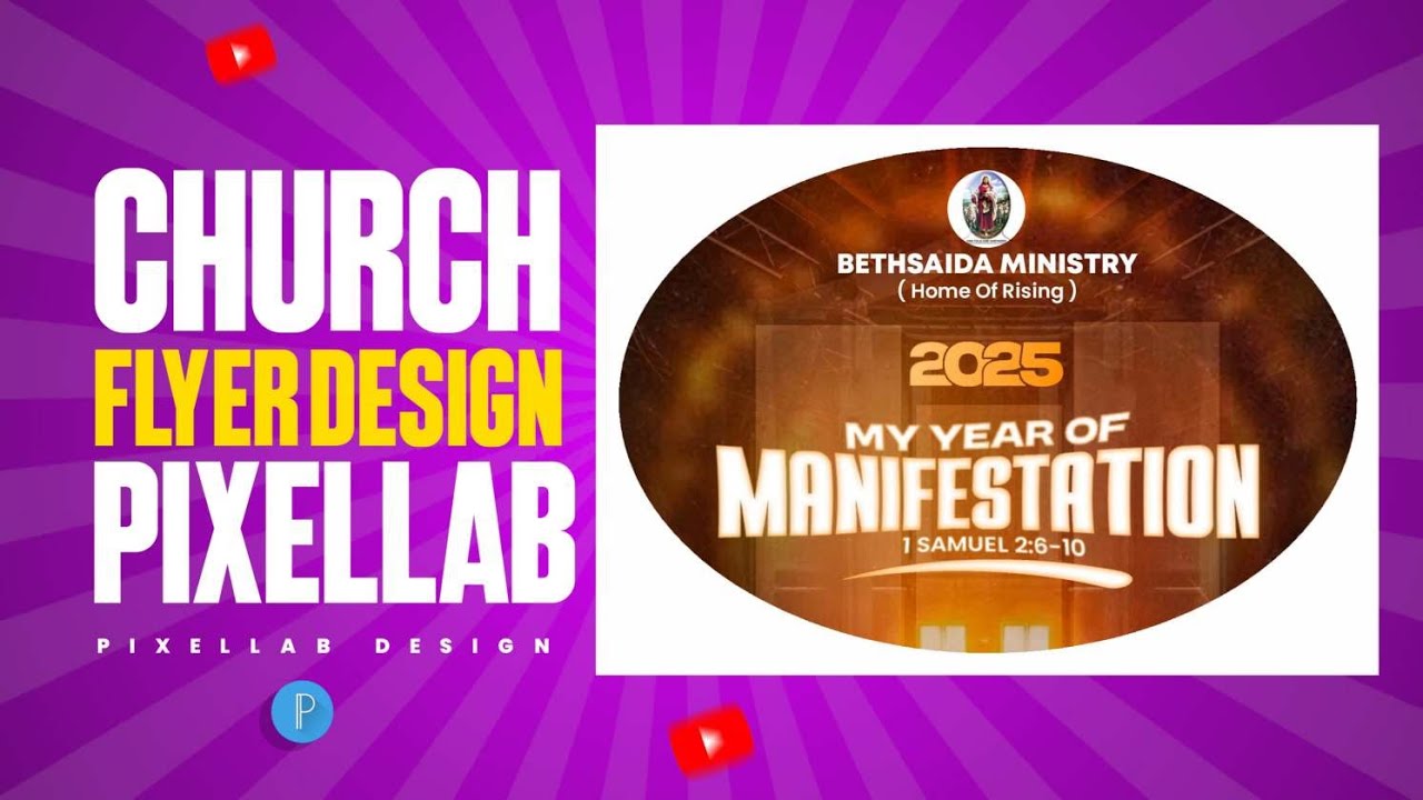 How to Design Church Flyer Sticker | Church Flyer Design | Pixellab ...