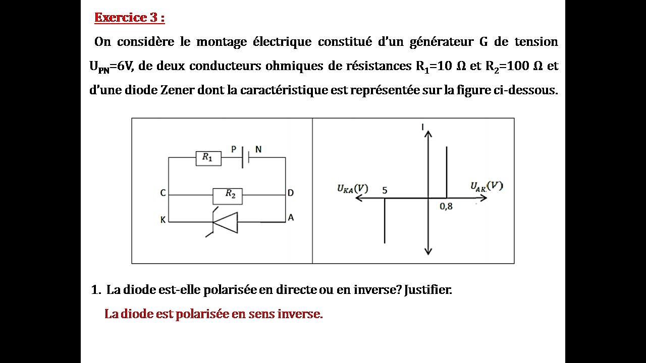 Caractéristique de quelques dipôles passifs # Exercice 3# - YouTube