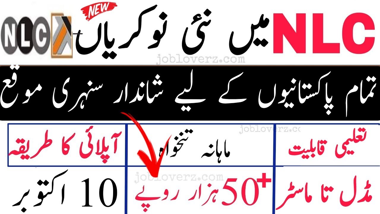 NLC Jobs 2022 NLC careers |National Logistic Cell Jobs | New Jobs 2022 ...