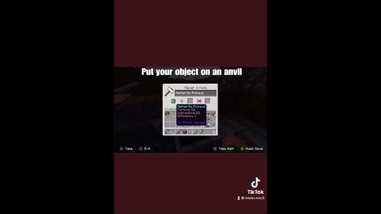 How To Get Cursed Names On Iteams In Minecraft #shorts - YouTube