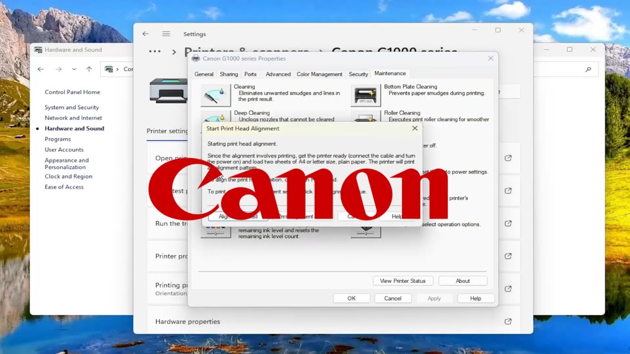 How to Perform a Print Head Alignment on a Canon Printer [Guide] - YouTube