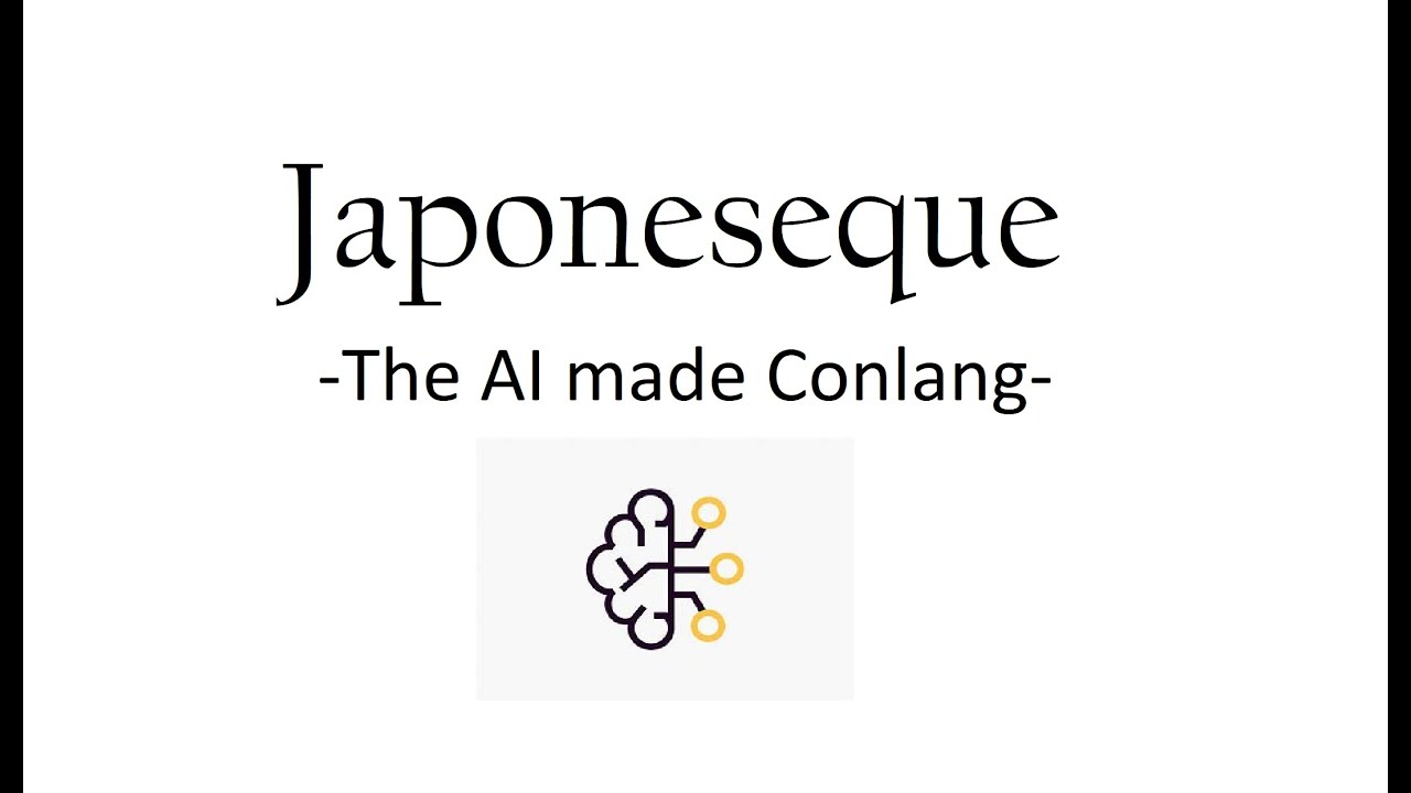 Japoneseque, the AI made conlang - YouTube