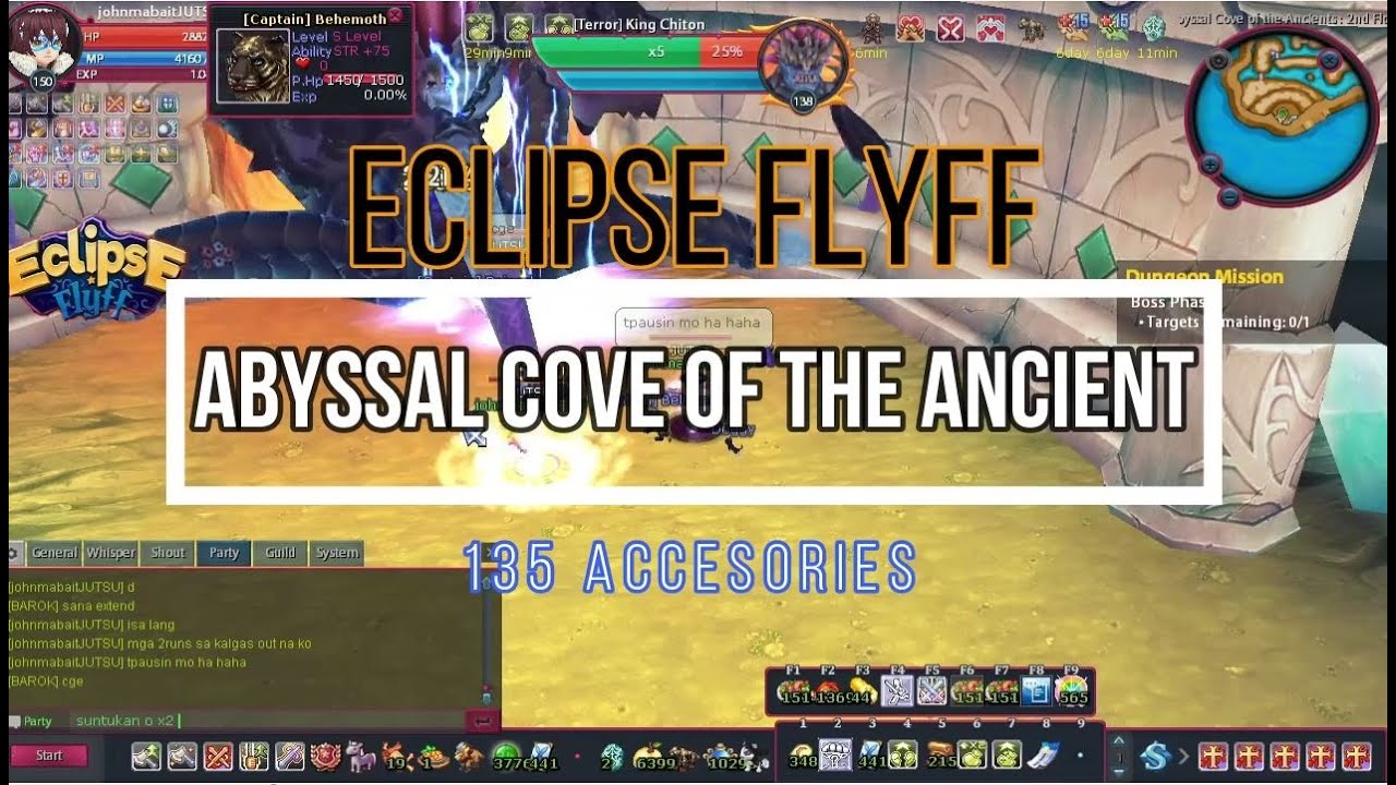 Eclipse FlyFF: Abyssal Cove of the Ancient 135 Accessories - YouTube
