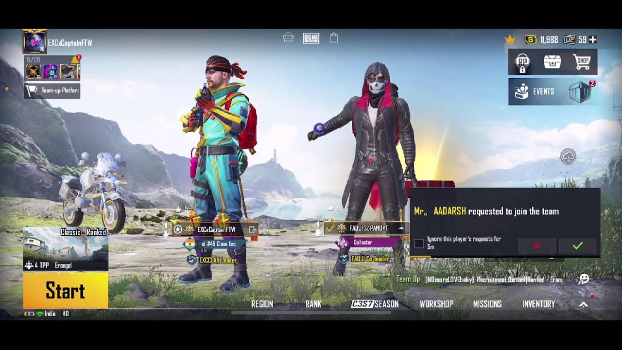 Captain beast is live || RANK PUSH || CONQ LOBBY🔥 - YouTube