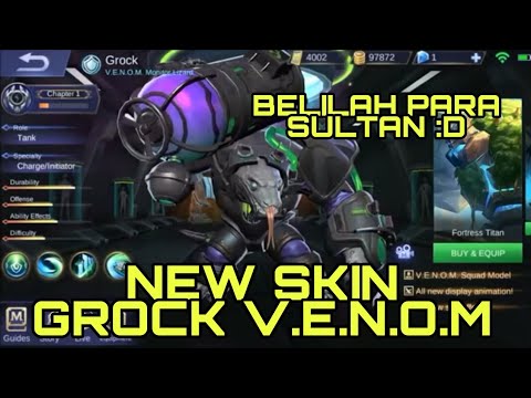 Grock Epic Skin V.E.N.O.M - Mobile Legends Bang Bang - YouTube