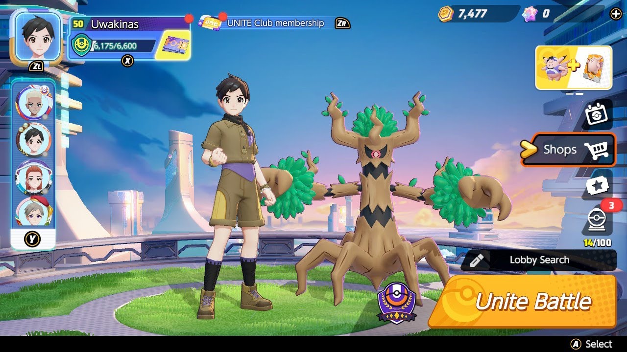 Nintendo SWITCH Lite-POKEMON Unite-S7-part02-Trevenant (Melee,Defender ...